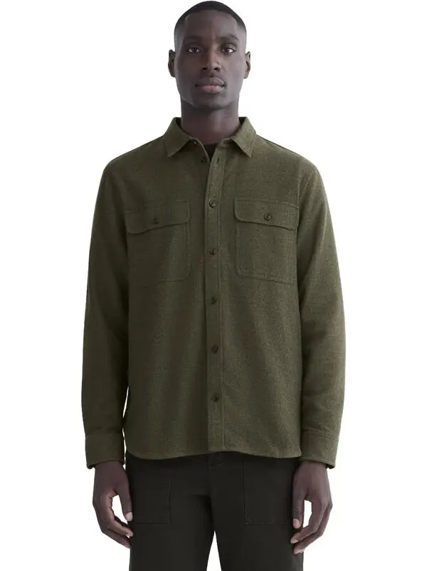Everlane Heavyweight Overshirt - Uniform | Heathered Green